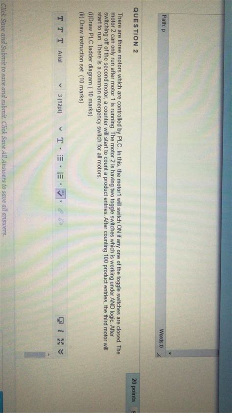 solved path p words 0 question 2 20 points there are three