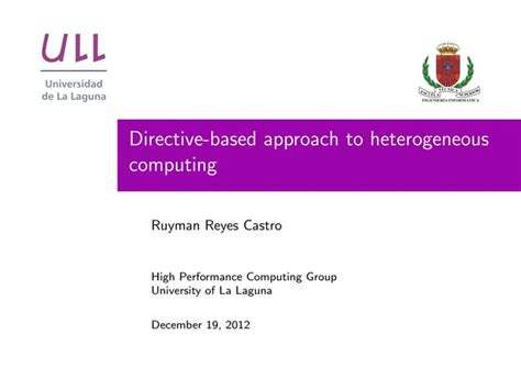 directive based approach to heterogeneous computing ppt
