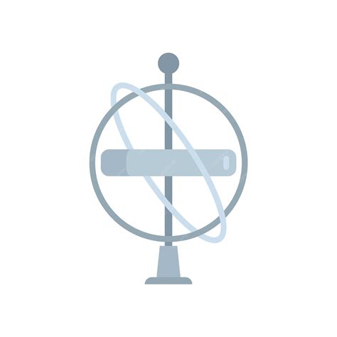 Premium Vector Gyroscope Icon Flat Vector Gyroscope Sensor Gyro Momentum Isolated