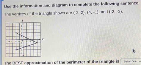 solved use the information and diagram to complete the following