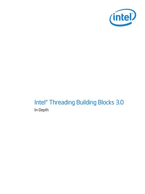 intel® threading building blocks 3 0 ho