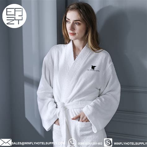 100 Cotton Custom Kimono Robes For Luxury Hotel And Spa