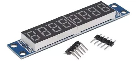 modulo display 8 digitos 7 segmentos max7219 para arduino displays e