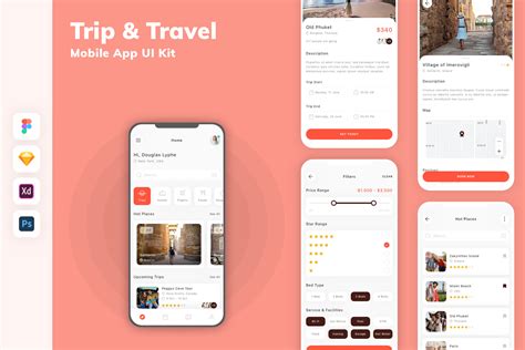 Trip And Travel Mobile App Ui Kit An Ui Kit Template By Uicube