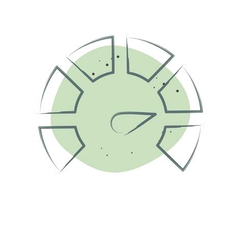 Icon Gauge Related To Speed Symbol Color Spot Style Design Editable