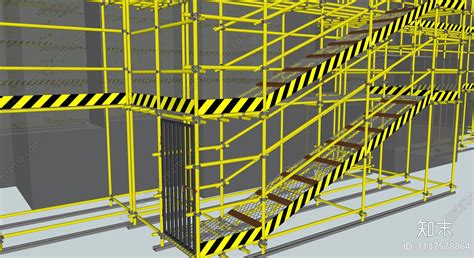 扣件钢管脚手架su模型下载【id 1137578864】 知末su模型网