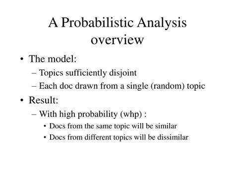 Ppt Latent Semantic Indexing A Probabilistic Analysis Powerpoint