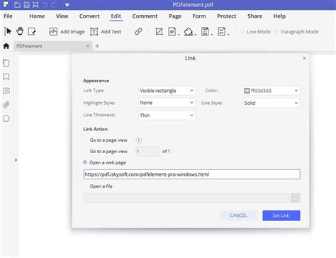 how to create a url link for a pdf document