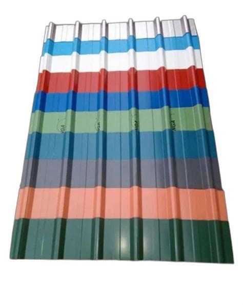 Color Coated Multi Coloured Roofing Sheet Thickness Of Sheet 0 6 Mm At Rs 45 Square Feet In