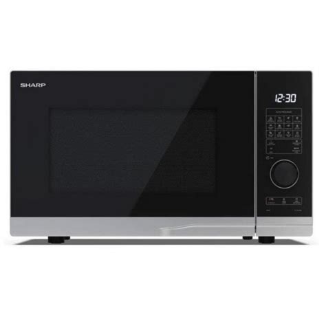 Sharp Yc Pg254au S 25 Litres Grill Microwave Oven Silver Black