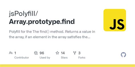 Github Jspolyfillarrayprototypefind Polyfill For The The Find