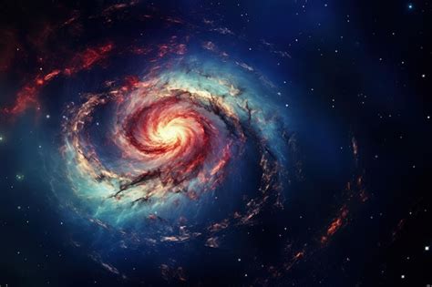 Premium Photo Mesmerizing Spiral Galaxy In Outer Space Generative Ai