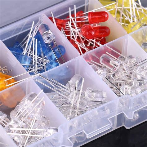 Rees52® 200pcs Led Diodes Lights 5mm Light Emitting Diode Led Lamp