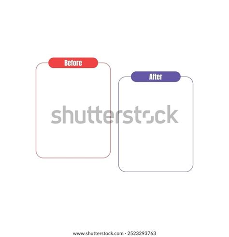 Gradient Before After Background Template Two Stock Vector Royalty Free 2523293763 Shutterstock