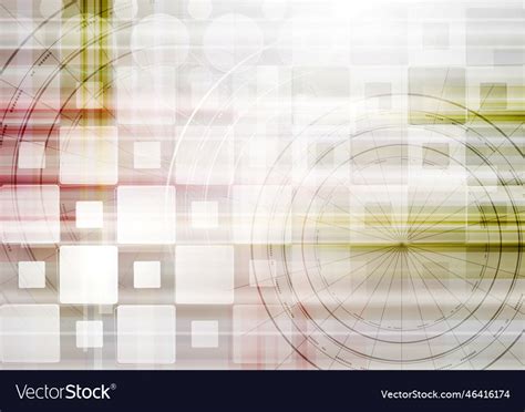 Bright Abstract Tech Design Royalty Free Vector Image