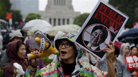 Japanese Pm Shinzo Abes Security Bills Target Of Mass Protests In