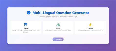 Github Mithra009 Multilingual Question Generation Multi Lingual Question Generator Is An Ai