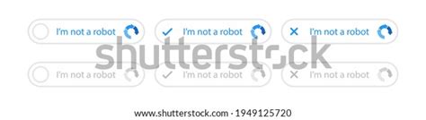 Recaptcha Icons Set Confirmed Rejected Recaptcha Stock Vector (Royalty Free) 1949125720 ...