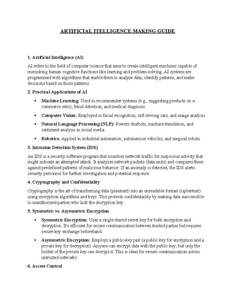 Artificial Itelligence Making Guide 2 Artificial Itelligence Making