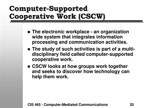 Ppt Communication Concepts Computer Mediated Communications Groupware Powerpoint