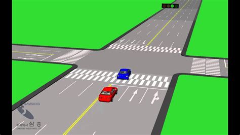 1 1 2 교차로 내에서 앞차 앞지르기중 사고 좌회전 Youtube