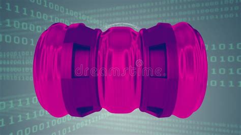 Animation Of Engine Spinning Over Binary Coding Stock Footage Video Of Connection Global