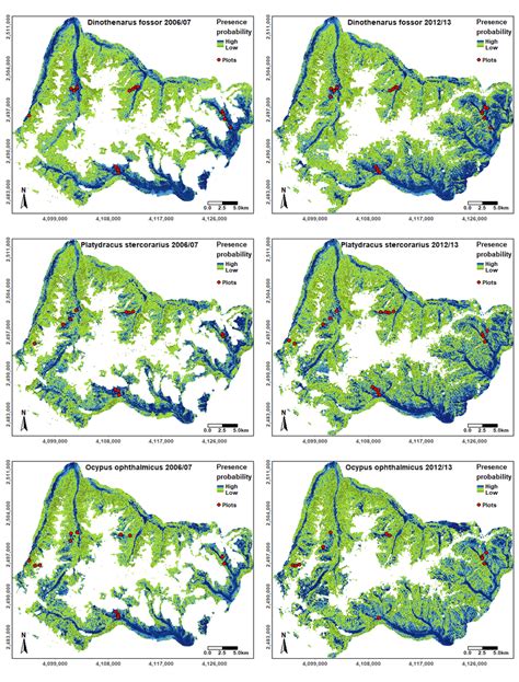Species Distribution Likelihood For Each Species In 2006 2007 And