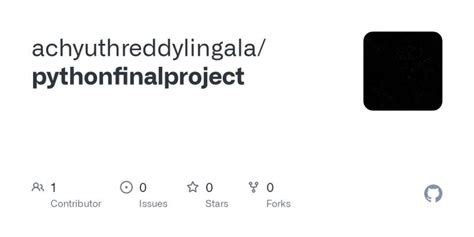 Lingala Achyuth Reddy On Linkedin Github Achyuthreddylingala