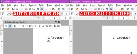 how to disable automatic bullets openoffice libreoffice daves