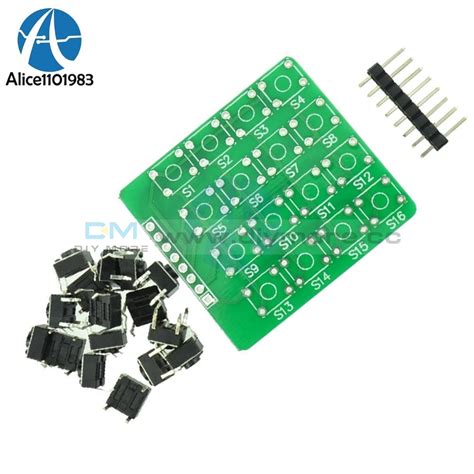 4x4 44 Matrix Keypad Keyboard Module 16 Botton Mcu Board For Arduino
