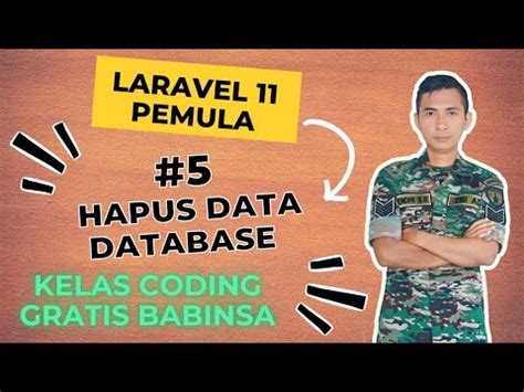 Tutorial Laravel 11 pemula part 5 Hapus data dari database - YouTube