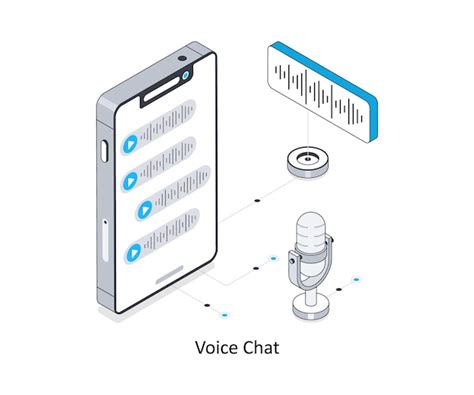 Premium Vector Voice Chat Isometric Stock Illustration Eps File Stock