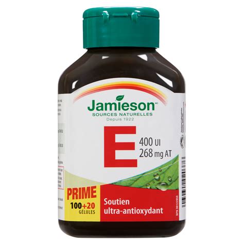 Jamieson E 400 Iu 268 Mg At 100 20 Softgels Weshine Ca Health And Beauty Personal Care