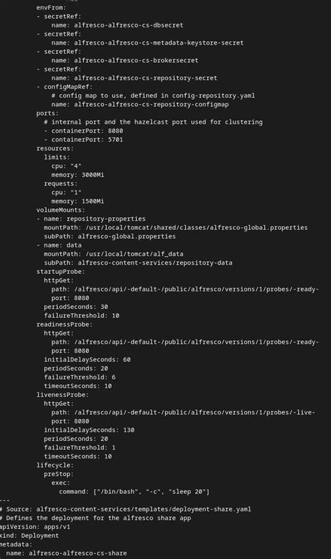 when database external true the repository deployment is missing