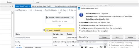 advanced training 3 add log field problem academy feedback uipath