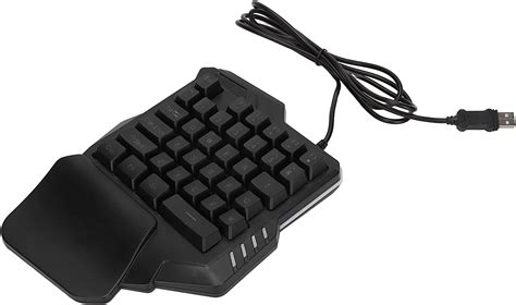 PUSOKEI One Handed Gaming Keyboard Half Gaming Keyboard Mini Keys Wired Mechanical Keyboard