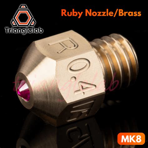 Mk8 Brass Ruby Nozzle