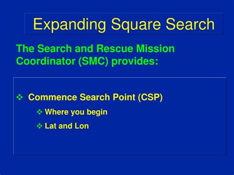 Ppt Expanding Square Search Pattern Powerpoint Presentation Free