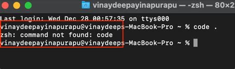 How To Open The VS Code From The MAC OS Terminal