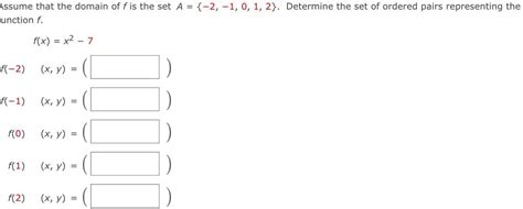 [answered] assume that the domain of f is the set a 2 1 0 1 23 kunduz