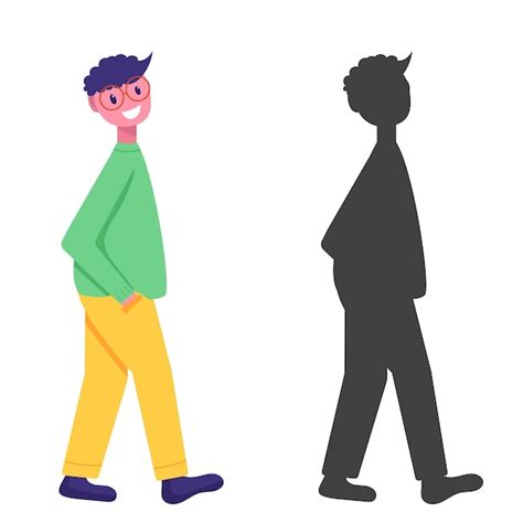 Premium Vector Man In Flat Style Vector