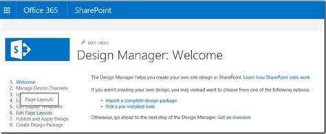 How To Create Page Layout In Publishing Site With Content Type Using Design Manager In