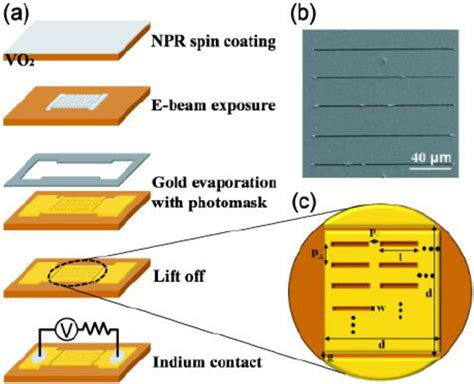 A Schematic Of The Sample Fabrication Procedure The Nano Antenna