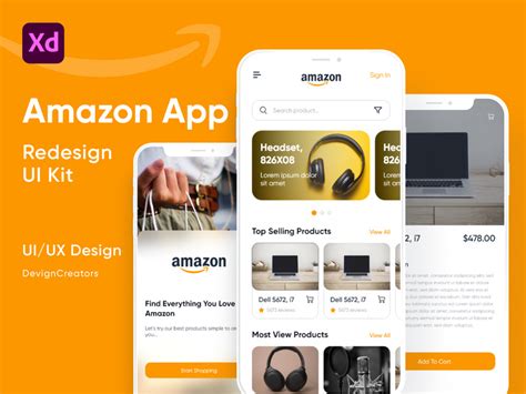 Amazon App UI Kit Redesign By Shah Rukh Khan EpicPxls