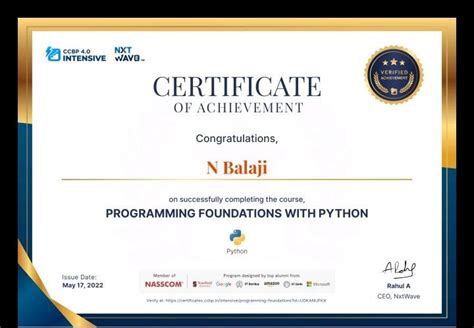 N Balaji On Linkedin Programming Foundations With Python