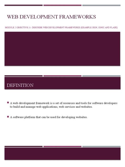 Web Development Frameworks Pdf
