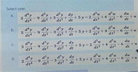 Solved D Determine The Differential Equation That Governs