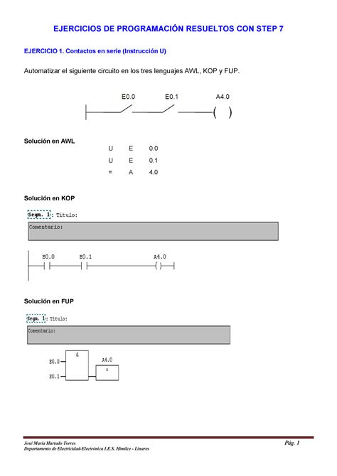 Ejercicios DE Programacion Resueltos CON EJERCICIOS DE PROGRAMACIÓN RESUELTOS CON STEP