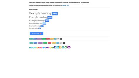 MDBootstrap Snippets Material Design For Bootstrap