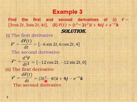 Topic Vector Valued Functions Lines And Planes Part YouTube